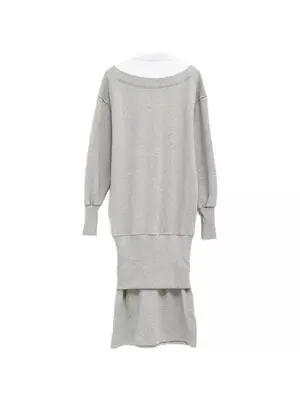 Paloma Wool Belda Layered Design Long Sleeve Dress