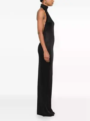 Andamane Halterneck Backless Maxi Dress