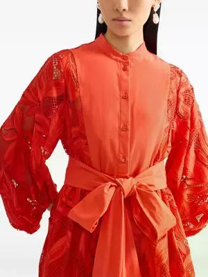 Erdem Floral Cutwork Maxi Dress