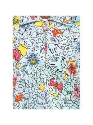 Casablanca Graphic Print Zip-up Jacket