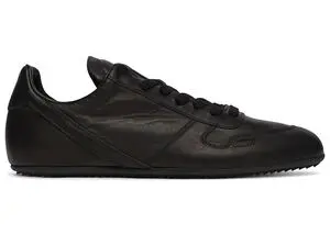 Rick Owens Leather Lace-up Sneakers - Black