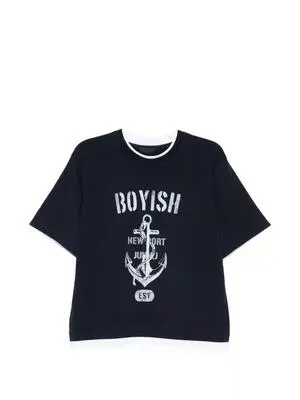 JUUN.J Graphic Print Crewneck T-shirt