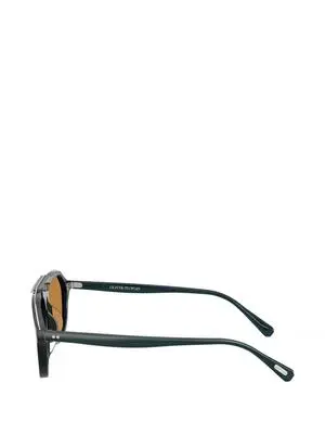 Oliver Spencer Estin Pilot-frame Sunglasses - Black