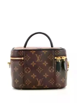 LOUIS VUITTON Reverse Monogram Canvas Pm Satchel - Brown