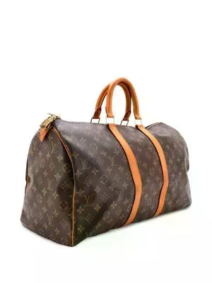 LOUIS VUITTON Keepall 45 Monogram Canvas Satchel