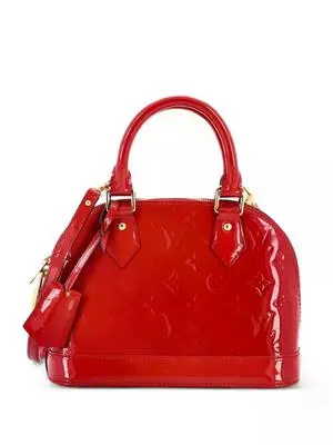 LOUIS VUITTON Alma Handbag Monogram Vernis Bb - Pink