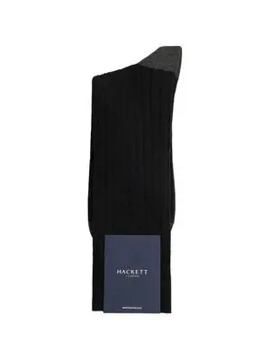HACKETT LONDON Ribbed Knit Crew Socks With Contrast Trim