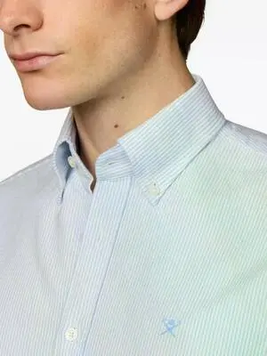 HACKETT LONDON Ticking-stripe Cotton Shirt