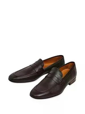 HACKETT LONDON Regal Saddle Leather Loafers