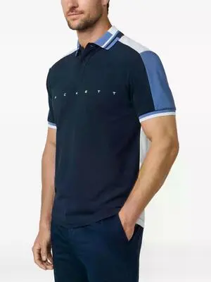 HACKETT LONDON Short-sleeve Logo-print Cotton Polo Shirt