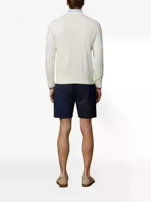 HACKETT LONDON V-neck Embroidered-logo Sweater