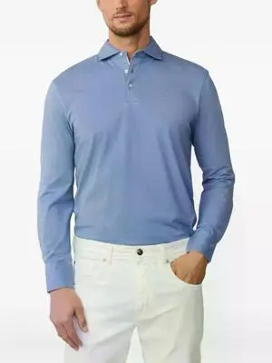 HACKETT LONDON Long-sleeve Jersey Polo Shirt