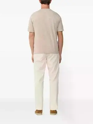 HACKETT LONDON Cotton-linen Knit T-shirt - Neutrals