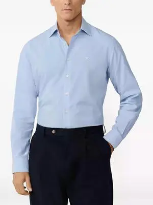 HACKETT LONDON Cutaway-collar Shirt - Brown