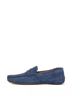 HACKETT LONDON Driver Suede Loafers - Blue
