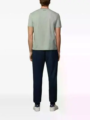 HACKETT LONDON Embroidered Tipped-collar T-shirt