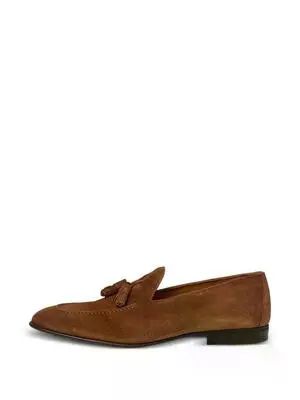 HACKETT LONDON Regal Tassel-detail Suede Loafers - Brown