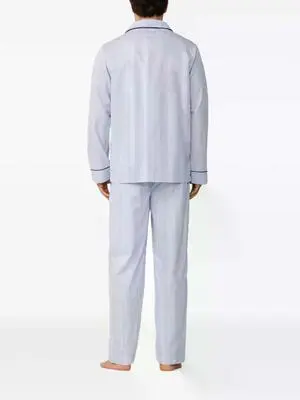 HACKETT LONDON Striped Cotton Pajamas Set