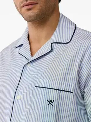 HACKETT LONDON Striped Cotton Pajamas Set