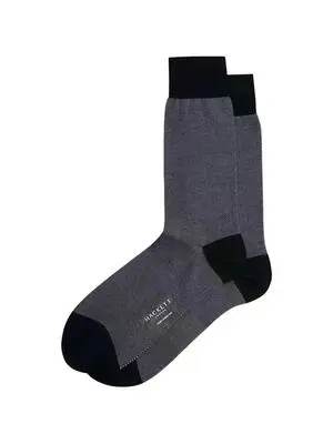 HACKETT LONDON Jacquard Birds-eye Socks - Blue