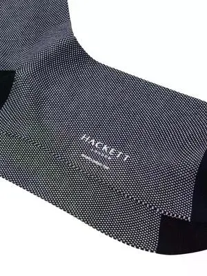 HACKETT LONDON Jacquard Birds-eye Pattern Crew Socks