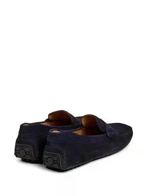 HACKETT LONDON Driver Saddle Suede Loafers