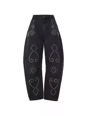 Agua Bendita Fallon Stud-embellished Jeans