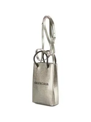 Balenciaga North South Cross Body Bag - Grey
