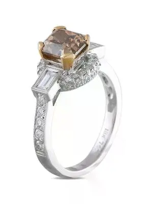 LB EXCLUSIVE 2.20 Carat Multi-cut Diamond Ring In 18k White Gold