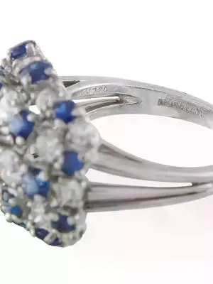 LB EXCLUSIVE Sapphire And Diamond Platinum Ring