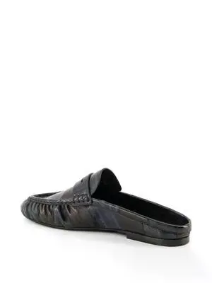 Saint Laurent Cassandre Eel-leather Mules