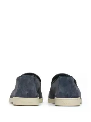 DOUCAL'S Suede Tassel Detail Loafers