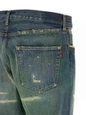 Undercover Embroidered Distressed Jeans