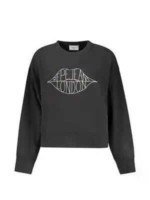 Pepe Jeans Logo Print Sweatshirt - Black