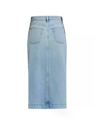 7 For All Mankind Buttoned Midi Skirt