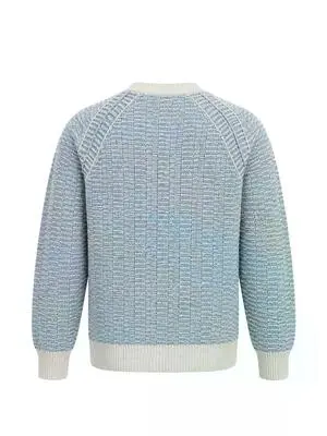 ROBERTO COLLINA Textured Knit Raglan Sleeve Sweater