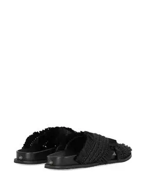Michael Kors Peyton Fringed Woven Sandals