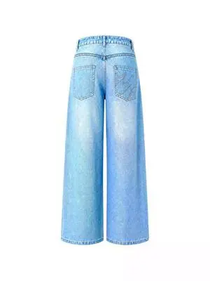 METALWOOD STUDIO Faded Wide-leg Jeans