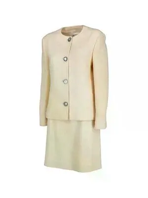 MILA SCHON Bouclé Knit Skirt Suit