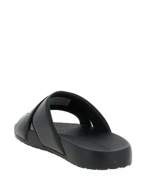 Balenciaga Sporty Pool Embossed Slides - Black