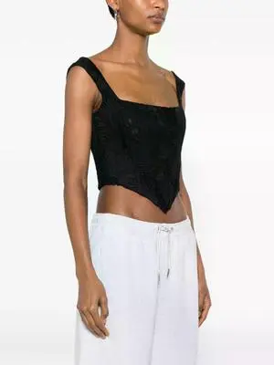 Giuseppe Di Morabito Embroidered Corset Top