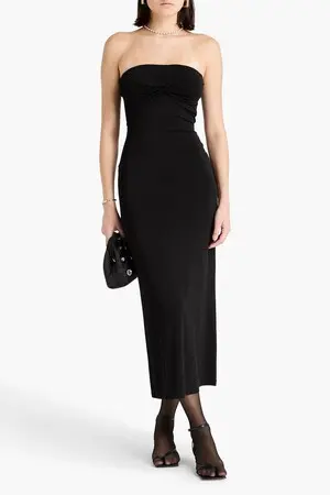 Tove Strapless Jersey Midi Dress
