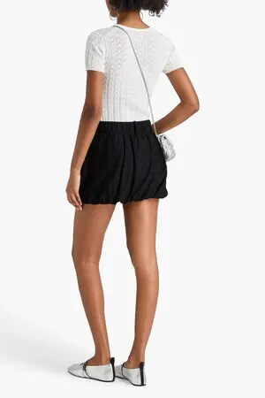 Missoni Crochet-knit Bubble Hem Mini Skirt