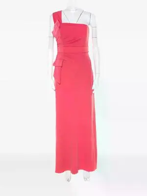 ARMANI One-shoulder Pleated Bow Dress