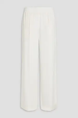 Victoria Beckham Satin Jacquard Straight-leg Pants