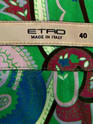 Etro Paisley Print Cotton Shirt - Green