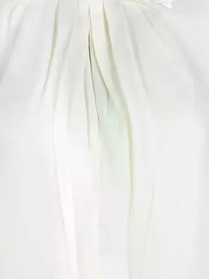 Marni Pleated Neckline Short Sleeve Top