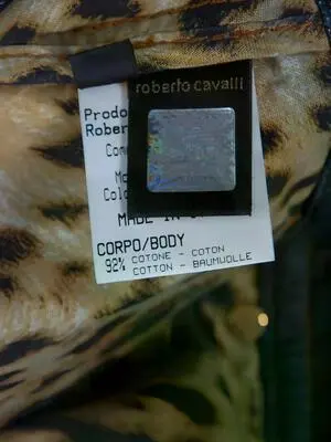 Roberto Cavalli Gold Button Jeans