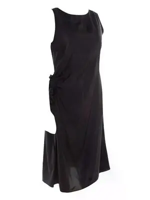 Bottega Veneta Draped Ruched Sleeveless Dress