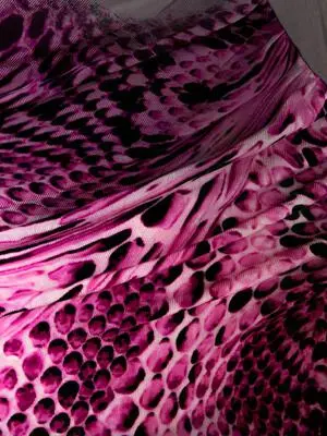 Just Cavalli Animal Print Ruched Top